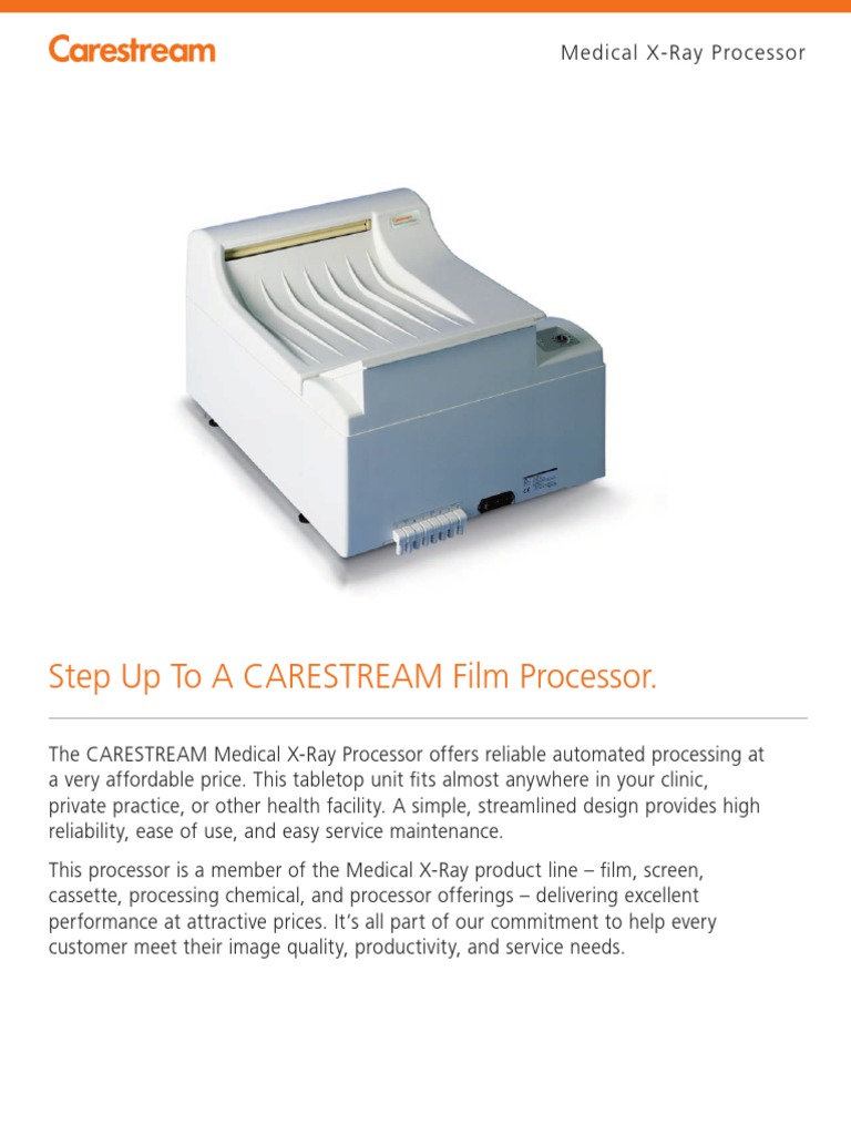 Step Up To A CARESTREAM Film Processor | PDF | Microprocessor | X Ray