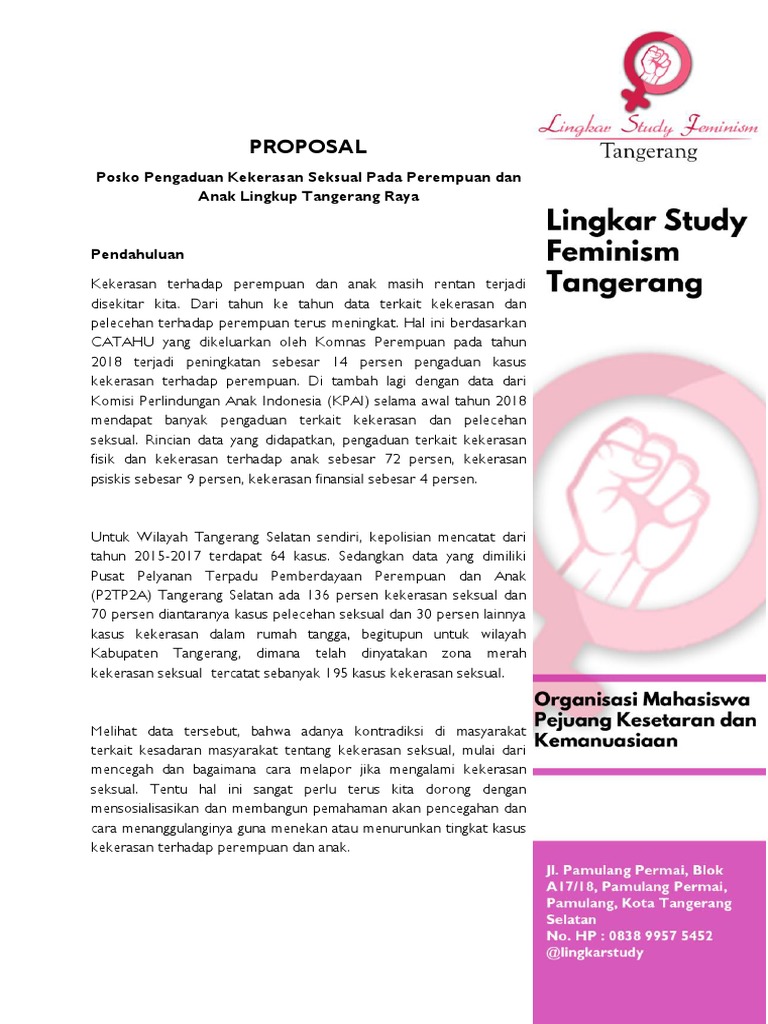 Proposal Dan Tor Posko Pengaduan | PDF