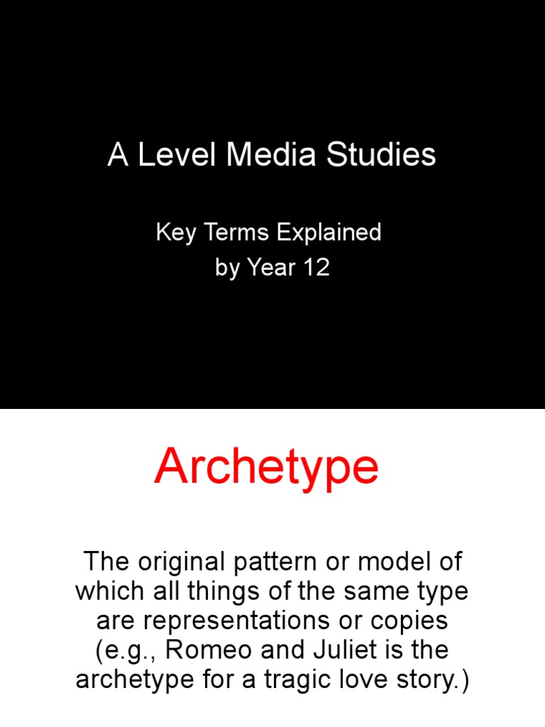 A Level Mediastudies Keyterms | PDF | Antonio Gramsci | Popular Culture