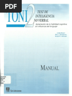 Test de Inteligencia No Verbal TONI-4 | PDF | Cociente de inteligencia ...