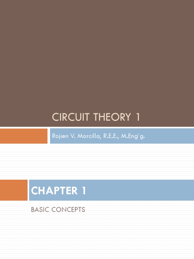 Circuit Theory 1 Midterm | PDF | Electric Charge | Electrical Network