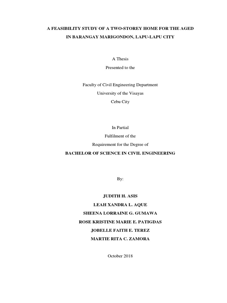 Thesis Sample-Te Judith | PDF | Old Age | Ageing
