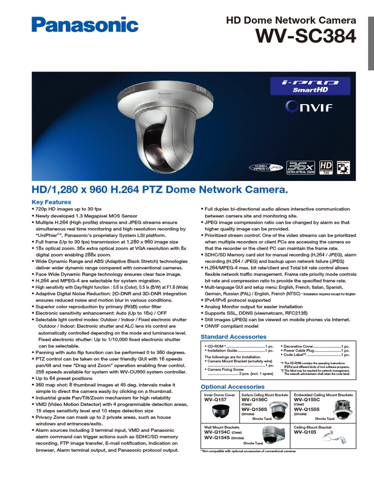 WV-V2530 Datasheet | PDF | Microsoft Windows | Internet Protocol Suite
