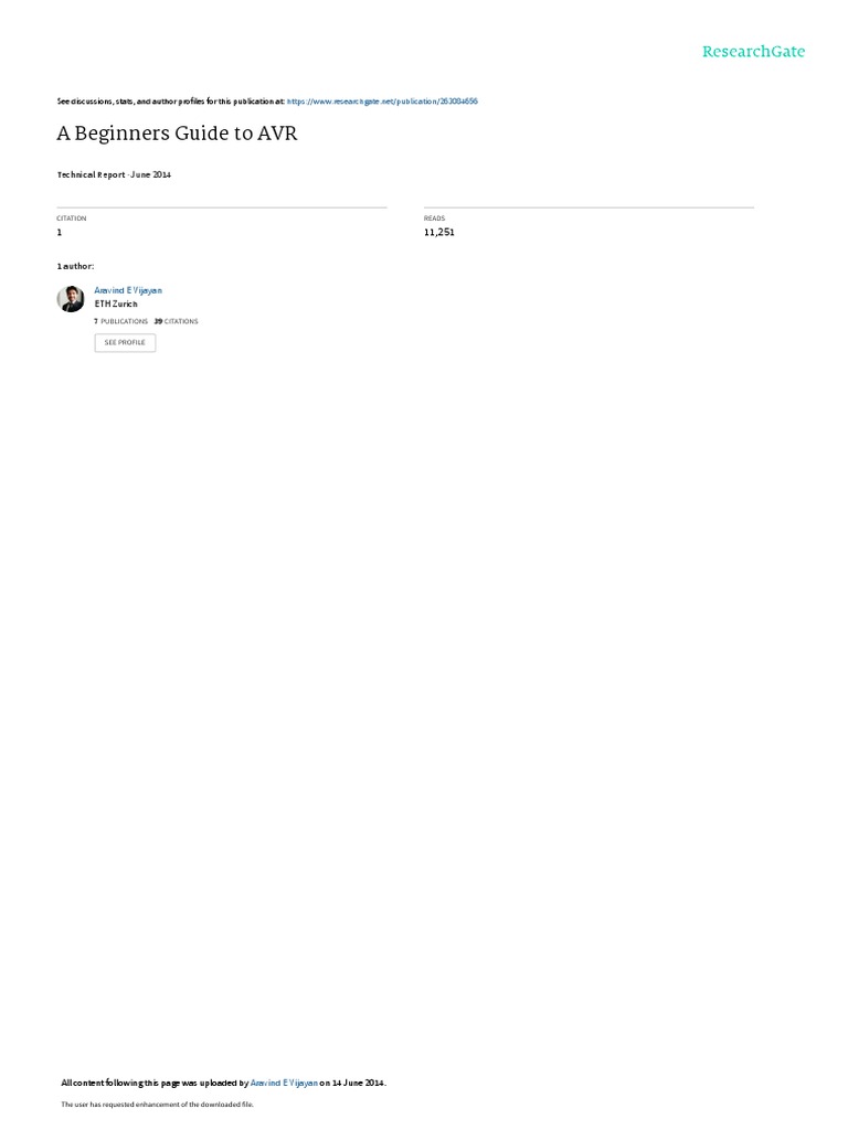 A Beginners Guide To Avr | PDF | Analog To Digital Converter ...