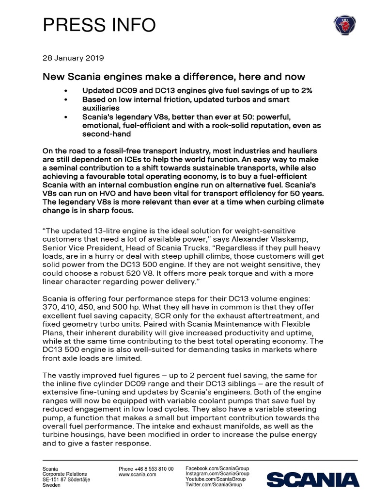 Motor Scania y Sus Partes | PDF | V8 Engine | Internal Combustion Engine