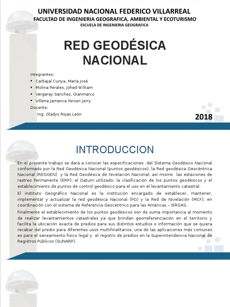 Red Geodésica Nacional | Geodesia | Sistema de Posicionamiento Global