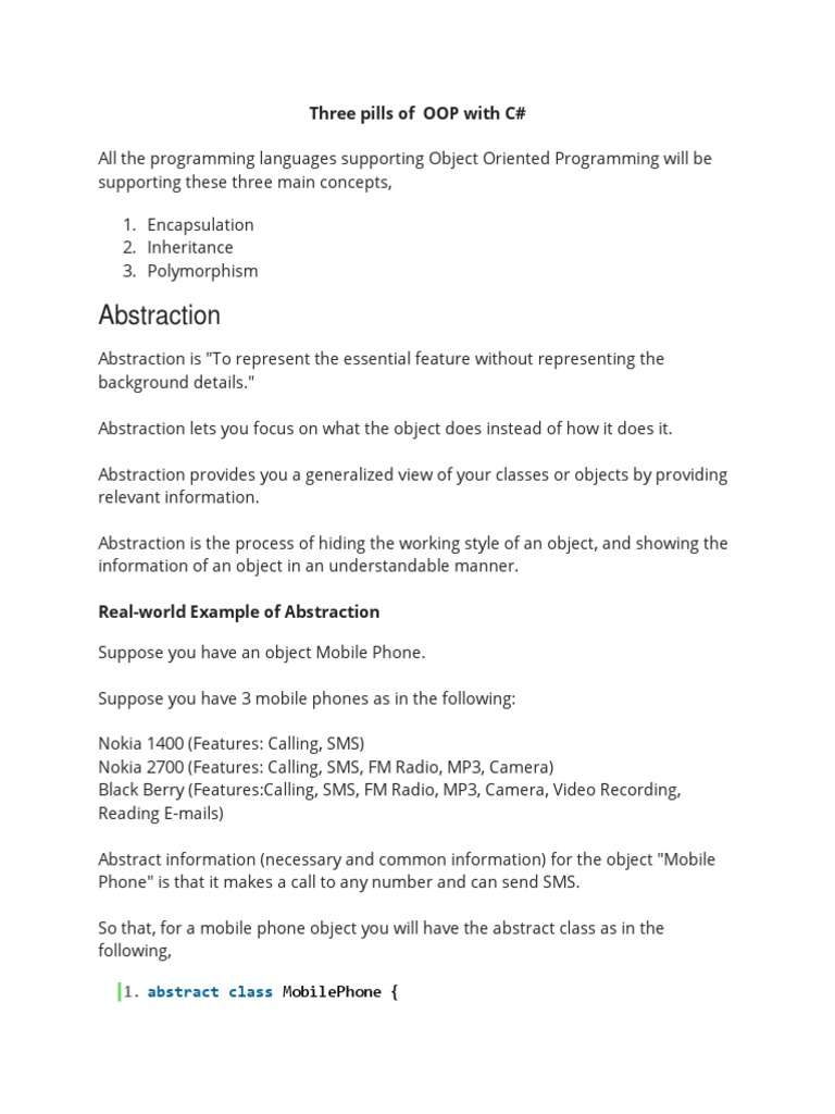 Three Pillars C Download Free Pdf Method Computer Programming Class Computer Programming