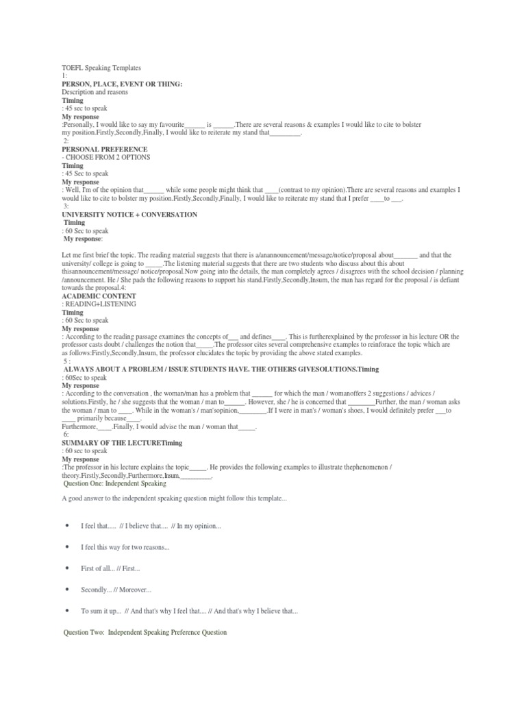 Toefl | PDF | Reason | Argument