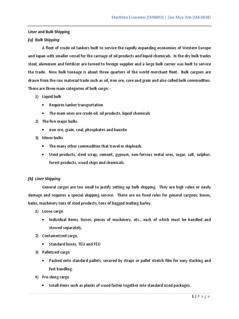 SCM Bulk | PDF | Cargo | Containerization