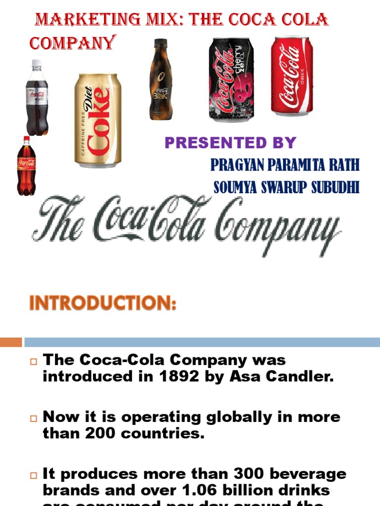 Marketing Mix of Coca Cola | PDF