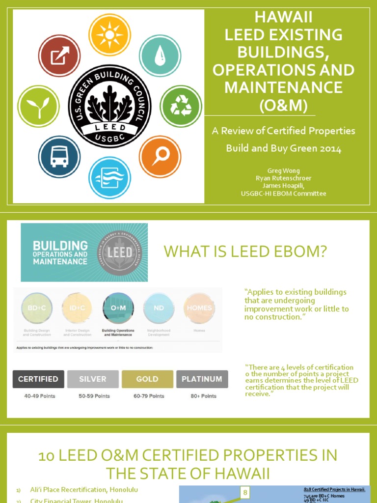 BBG LEED EBOM-Presentation | PDF | Leadership In Energy And ...