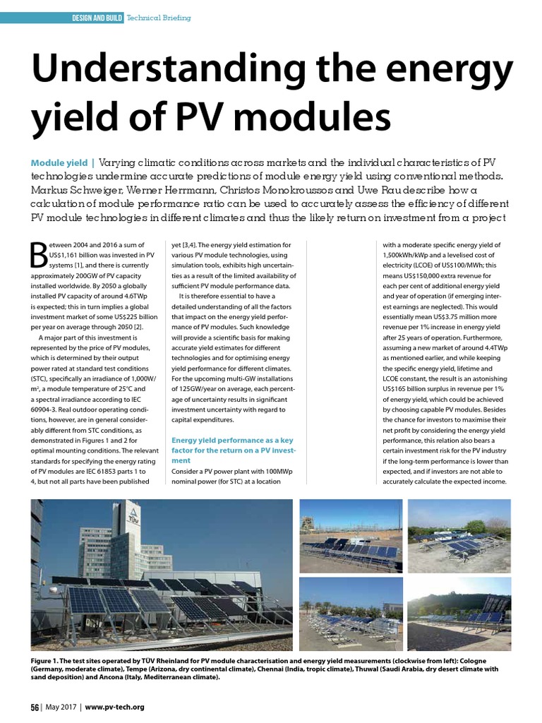 TUV Module Performance | PDF | Photovoltaics | Solar Panel