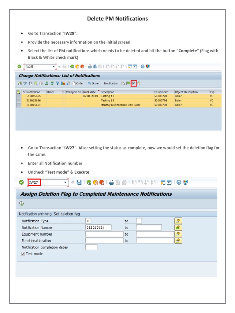 PM Notification Deletion Process | PDF | Computing | Computer Architecture