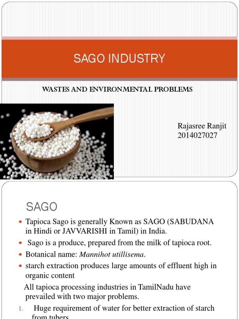 Sago Industry: Wastes and Environmental Problems | PDF | Water | Waste