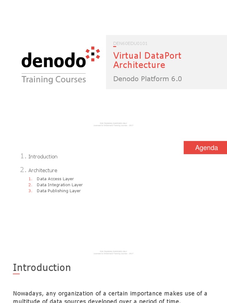 DT-EDU-DeN60EDU0101. Virtual DataPort Architecture | PDF | Databases ...