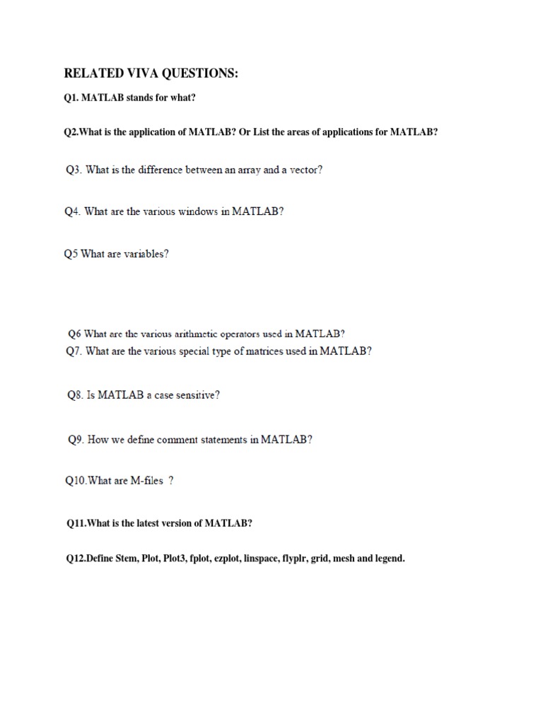 Viva Questions | PDF | Discrete Fourier Transform | Convolution