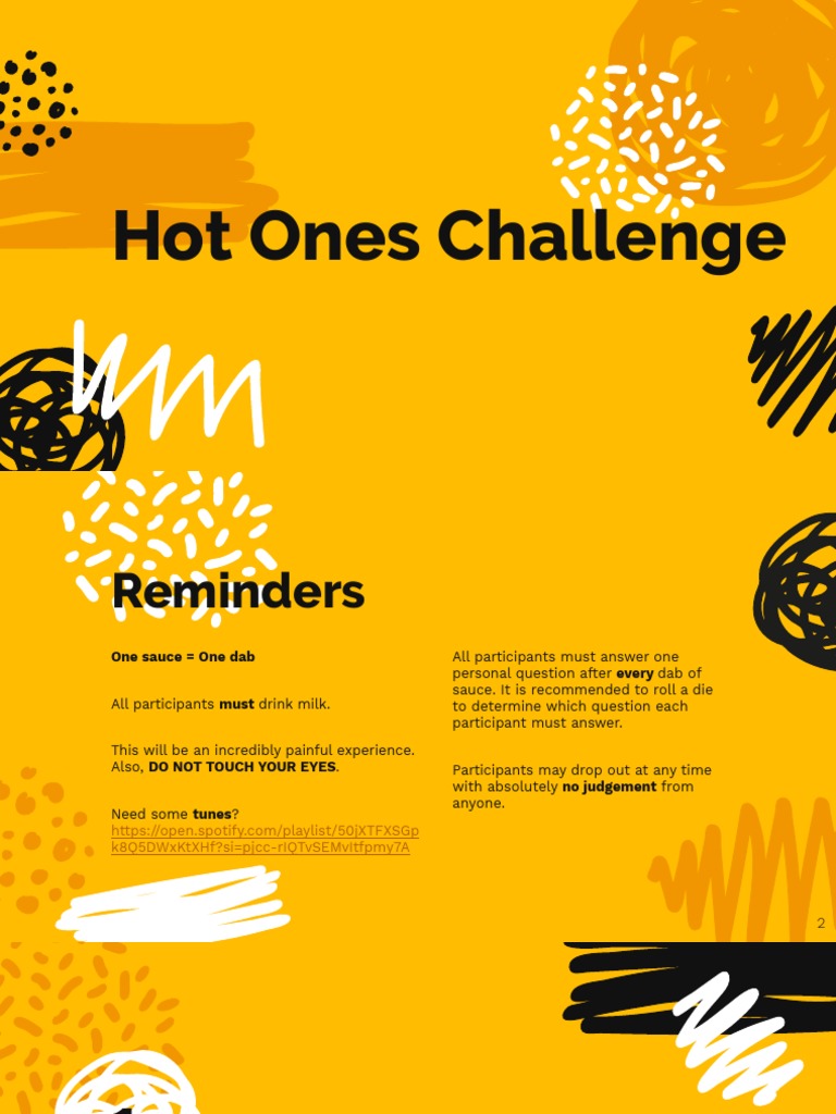 Hot Ones: Questions PDF | PDF