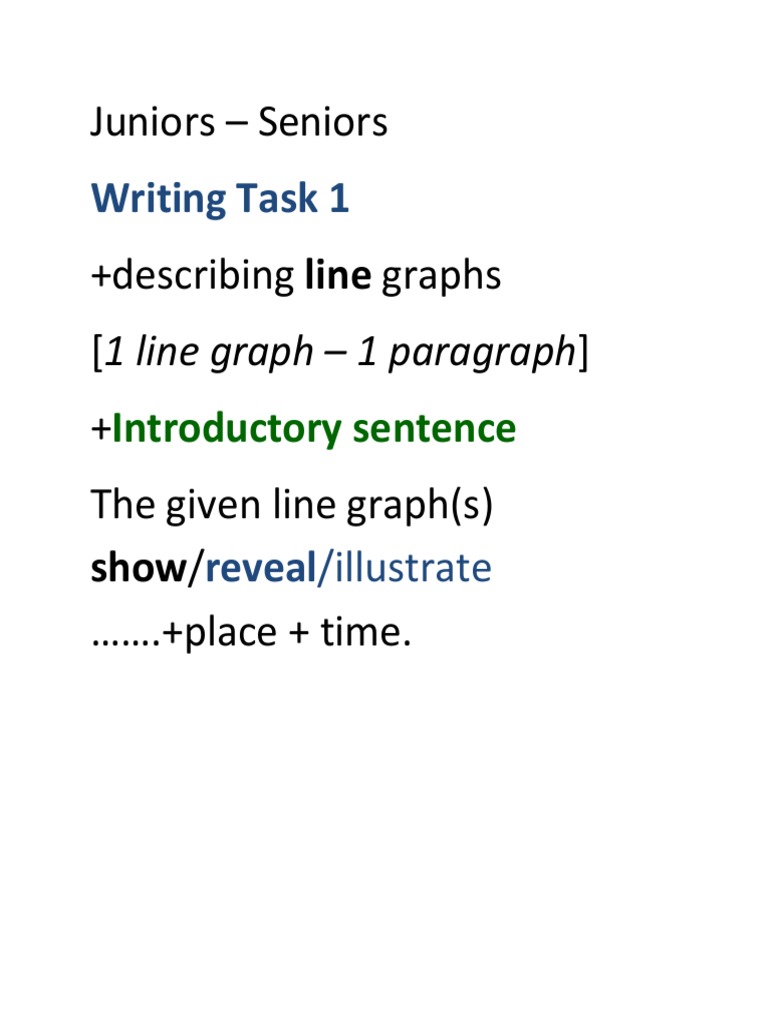 Writing Task 1: Juniors - Seniors | PDF | Percentage | Leisure
