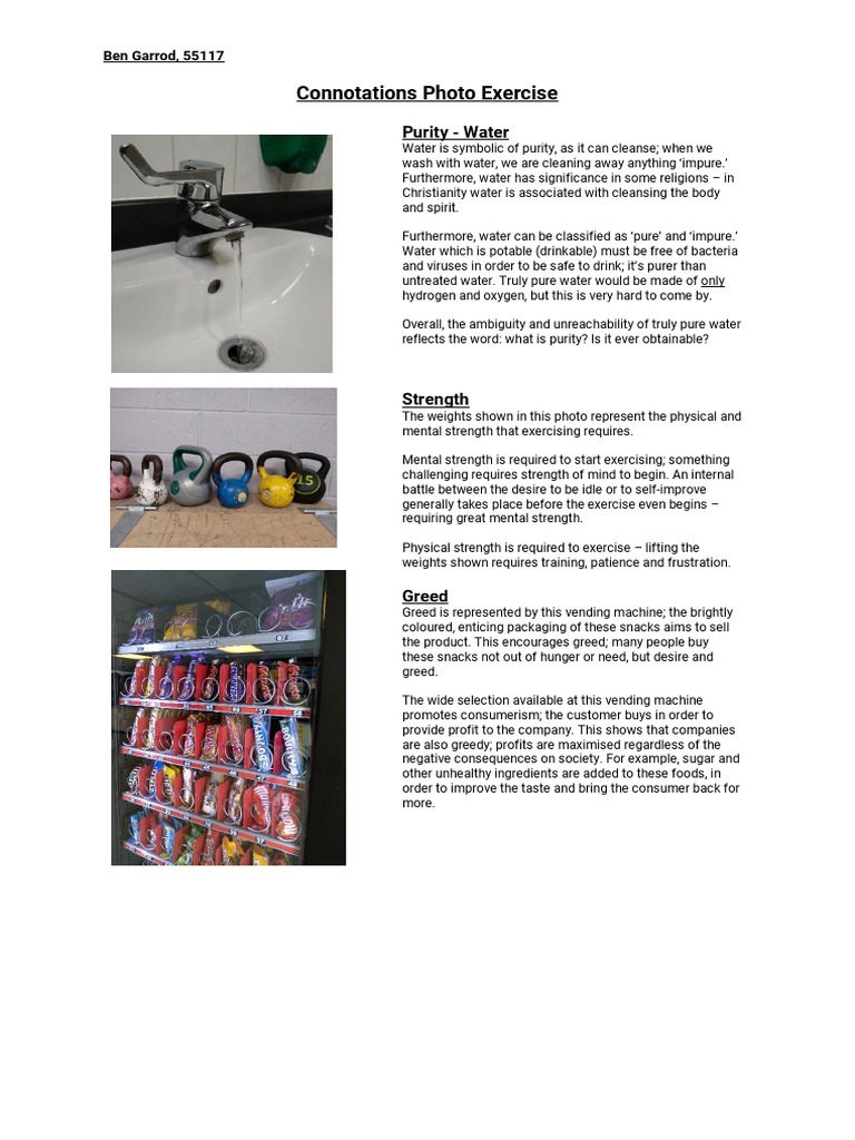 Connotations Photo Exercise | PDF | Loneliness | Friendship