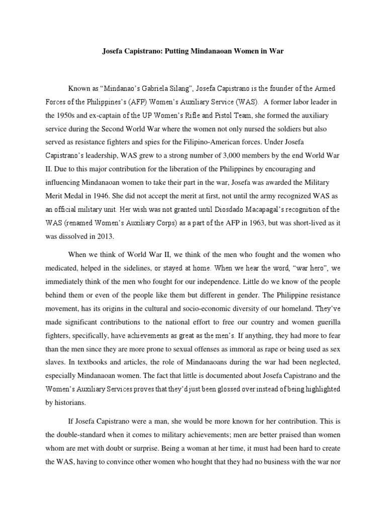 Josefa Capistrano | International Relations | International Security