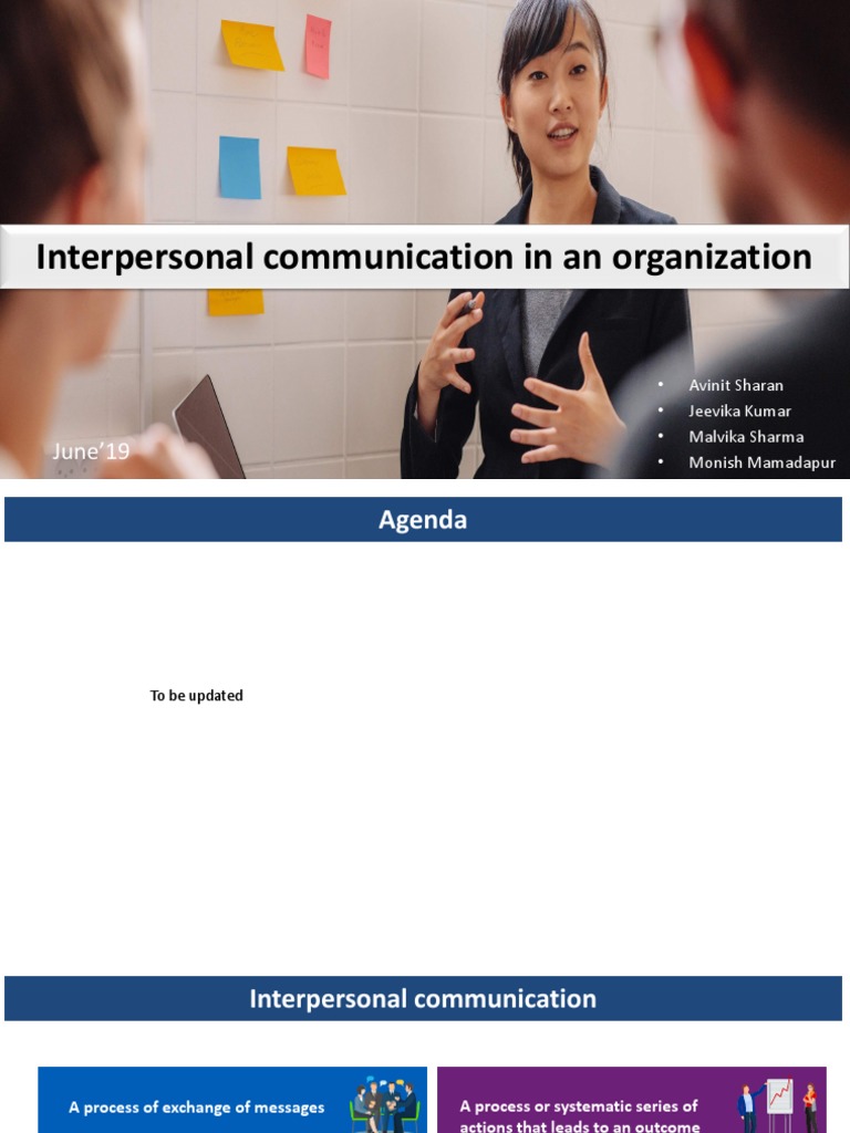 Interpersonal Communications and Models | Download Free PDF ...