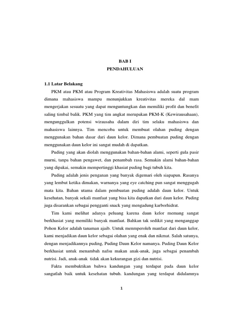 Isi Proposal | PDF