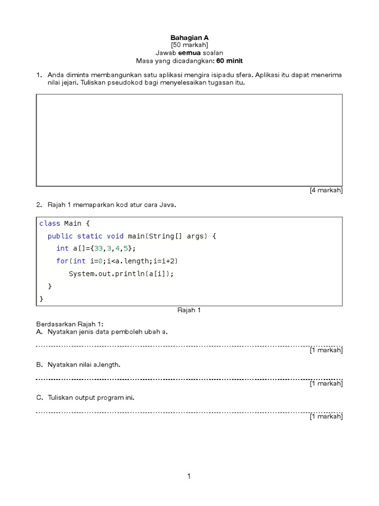 Sains Komputer Tingkatan 4 Ujian | PDF
