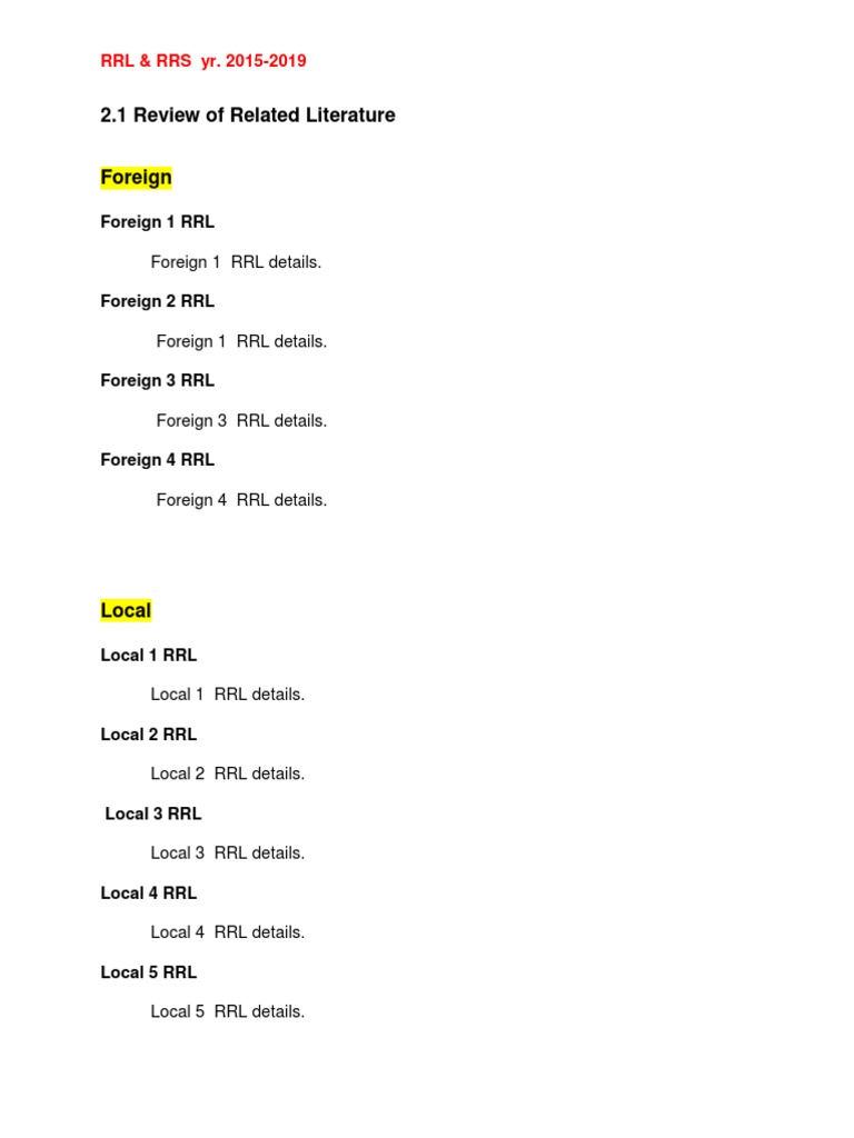 RRL Rrs Task | PDF | Libraries | Data Management