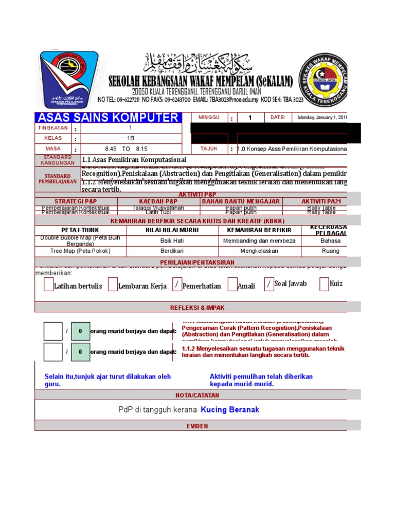 Lesson Plan ASK | PDF