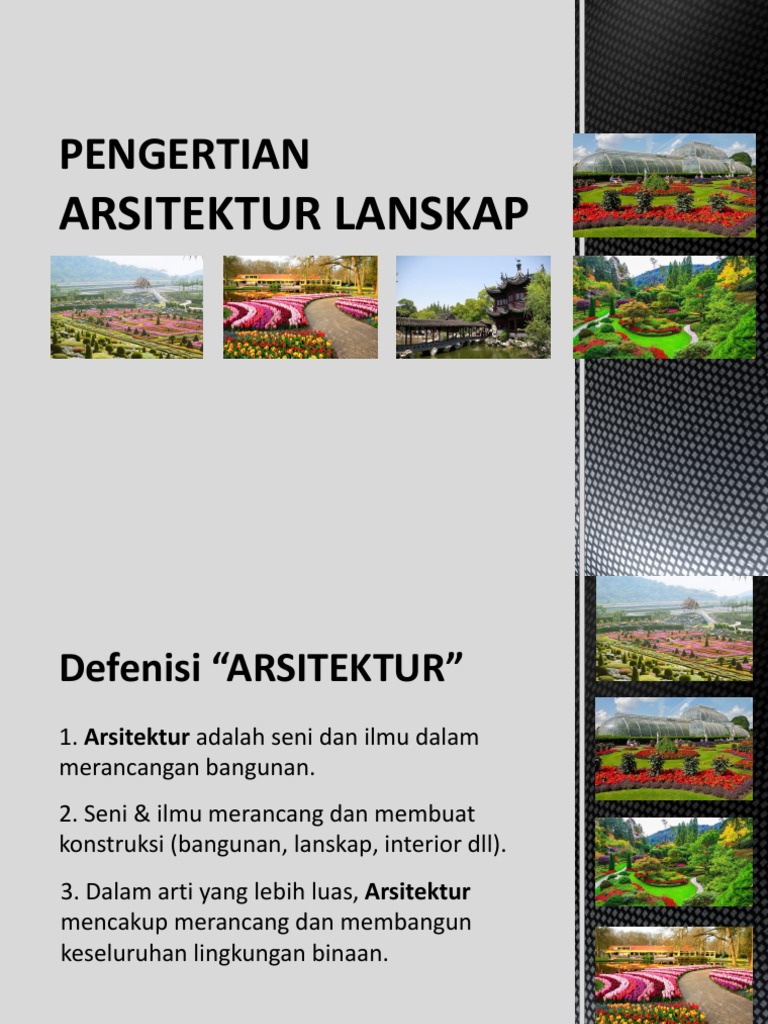 Pengertian Lanskap | PDF