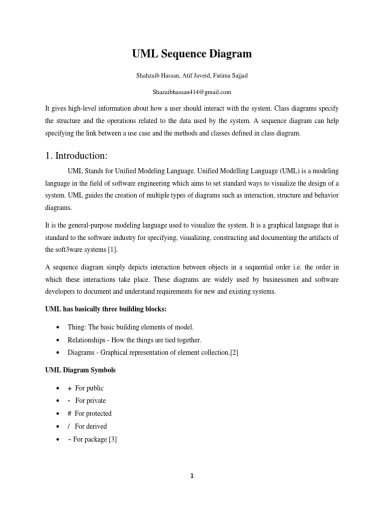 UML Sequence Diagram | PDF | Unified Modeling Language | Use Case