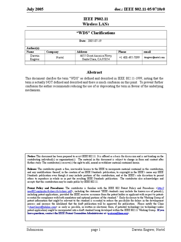 4 Address Format | PDF | Wireless Lan | Ieee 802.11