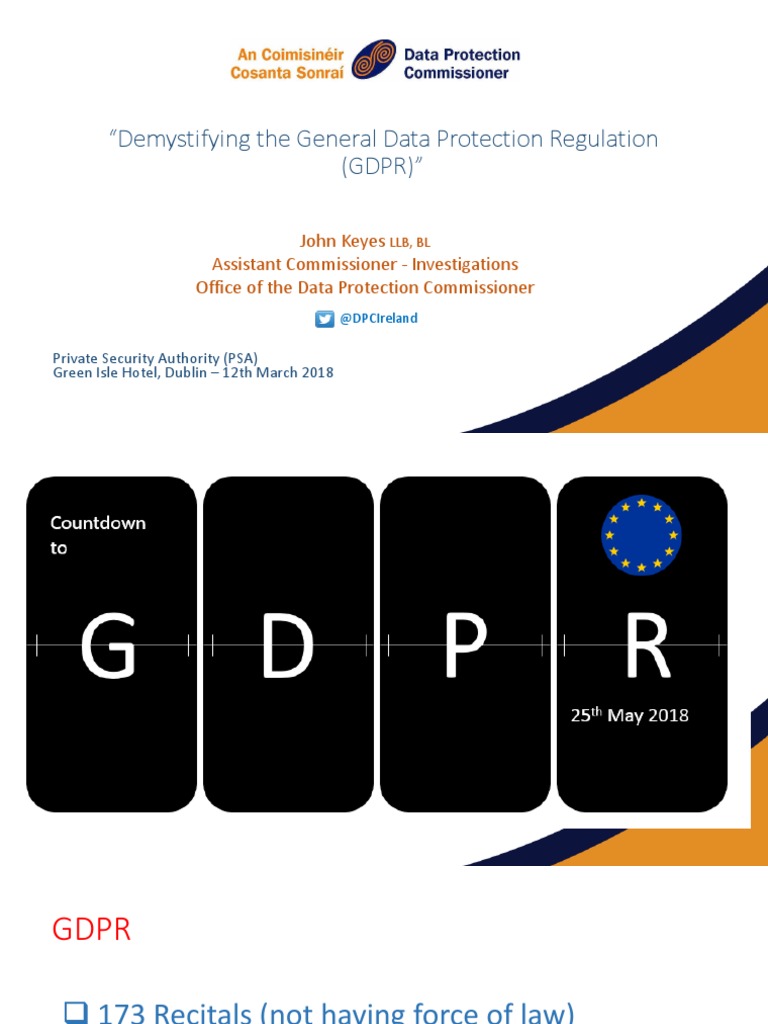 Demystifying The General Data Protection Regulation (GDPR) | Download ...