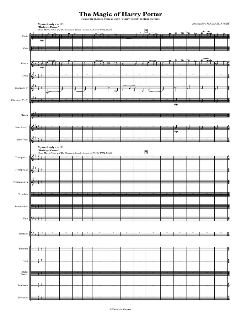 The Magic of Harry Potter - Partitura Completa | PDF