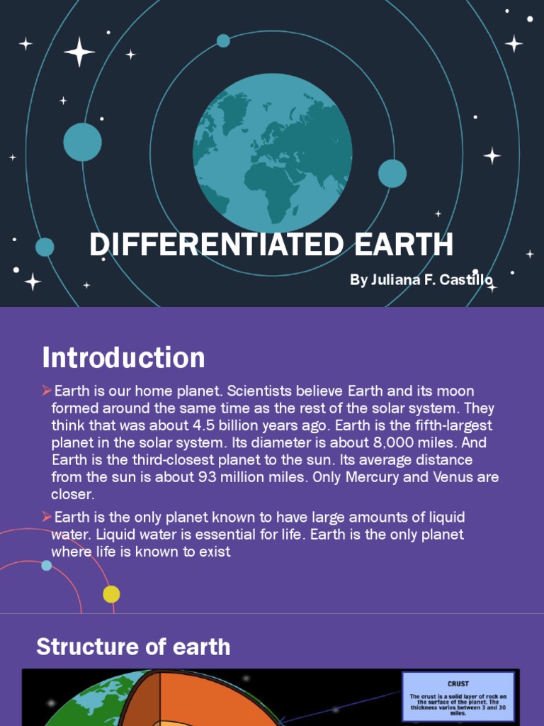 Differentiated Earth | PDF | Mantle (Geology) | Crust (Geology)