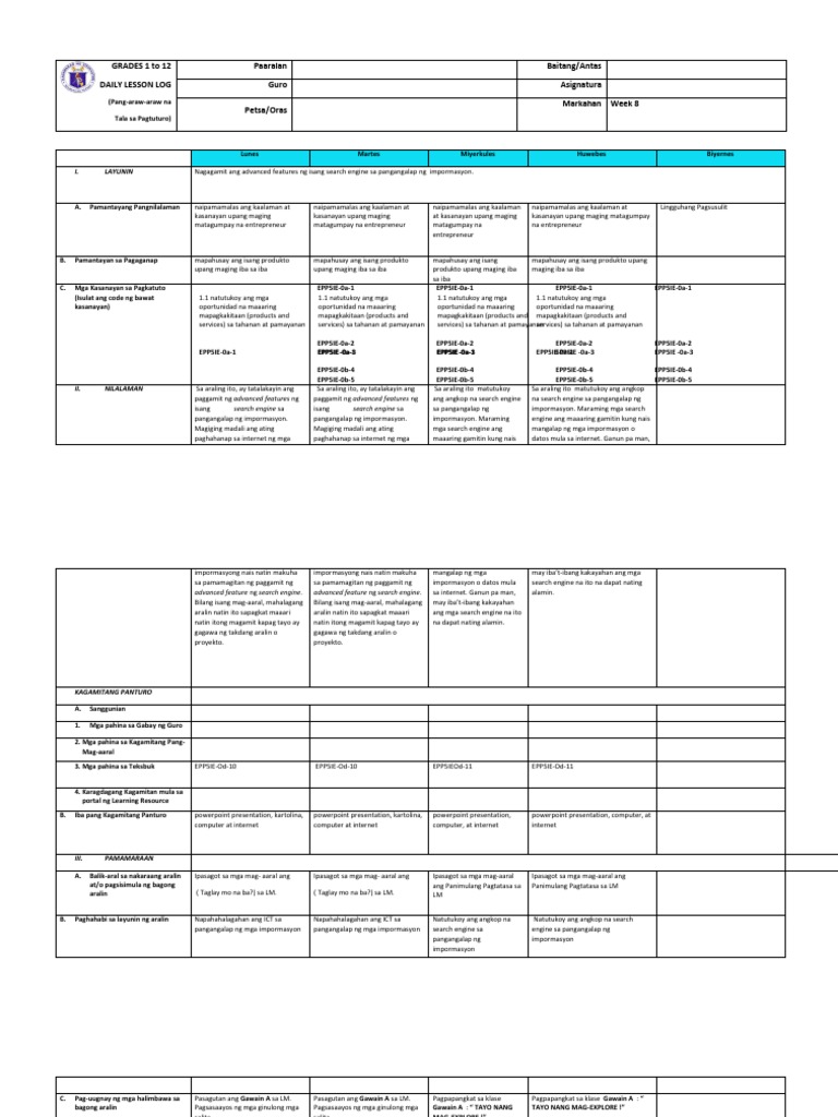 Q1 W8 Epp 5 Ict | PDF