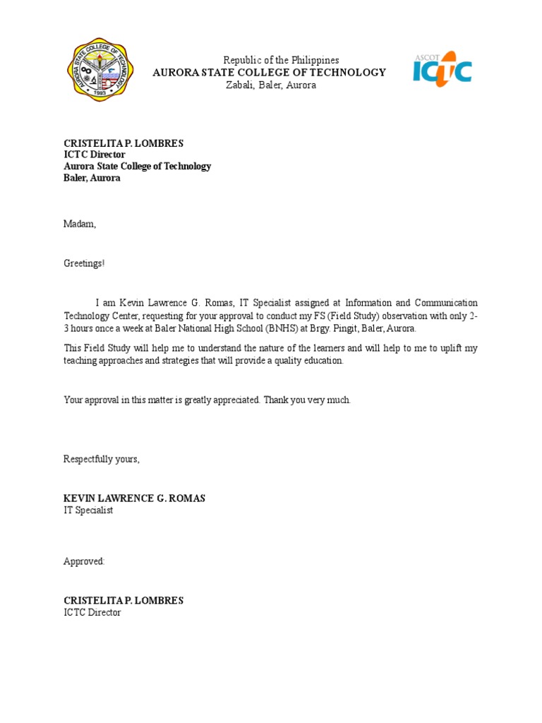 Letter For Observation | PDF