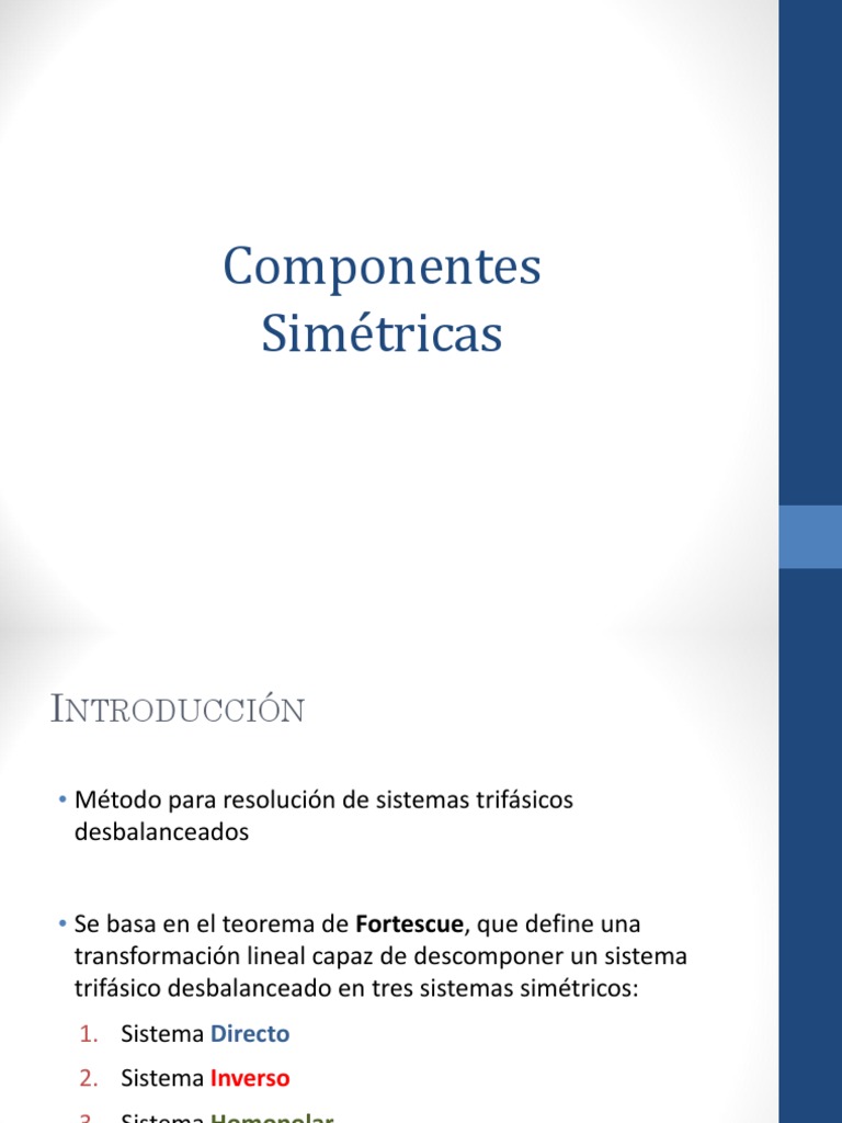 Componentes Simétricas | PDF | Física | Enseñanza de matemática