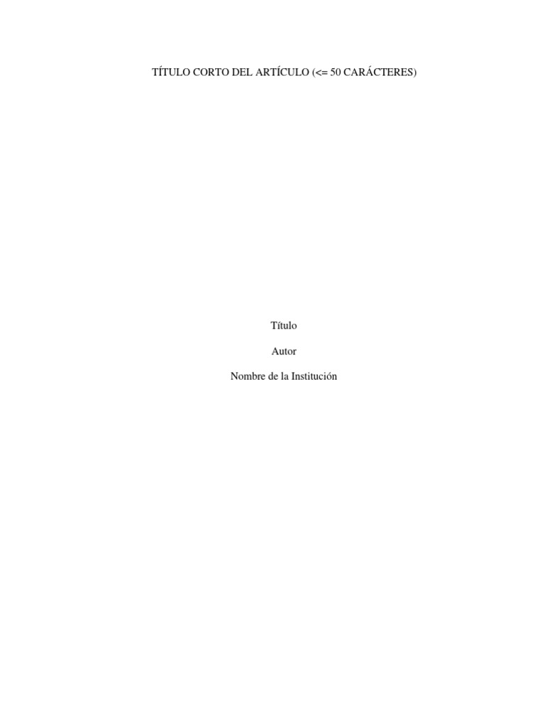 Plantilla Normas Apa 6ta Edicion | PDF | Estilo apa | Comunicación escrita