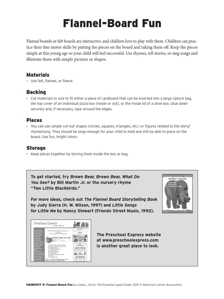 Flannel Board Fun | PDF