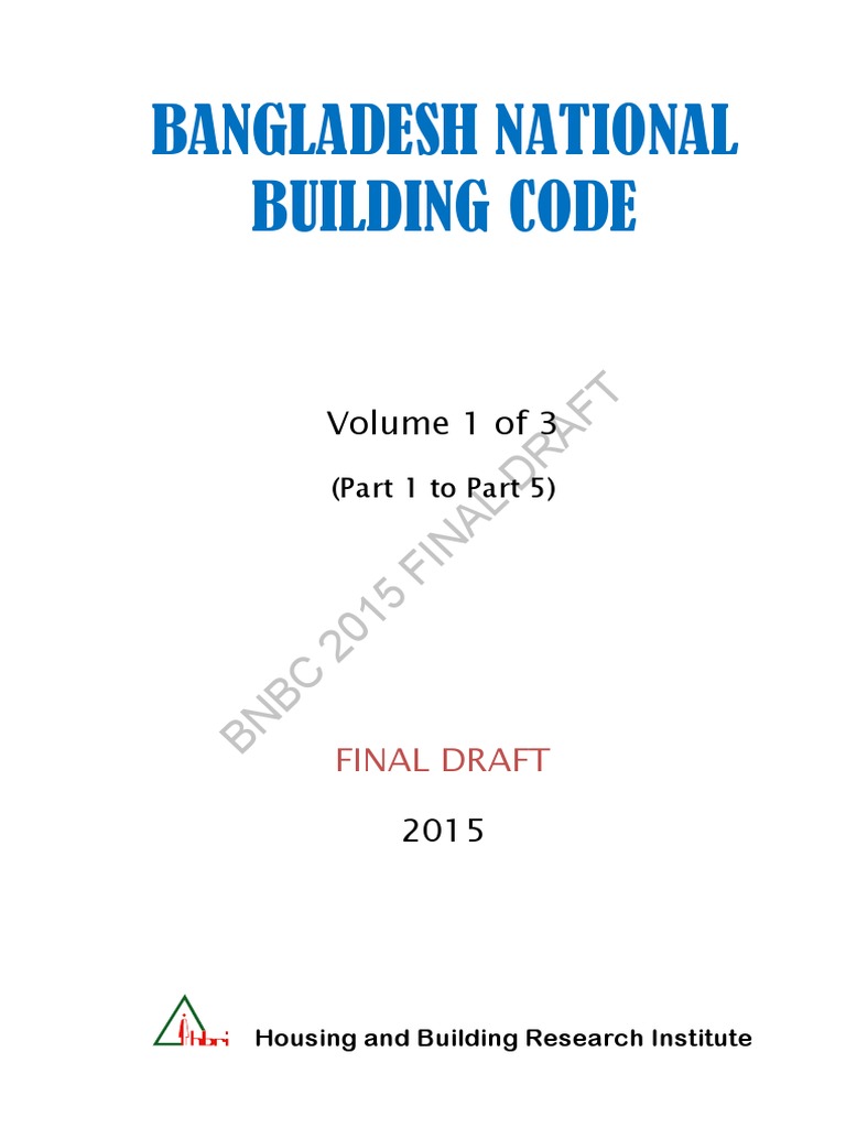 Bangladesh National Building Code 2015 (Volume 1 of 3) | PDF | Building ...