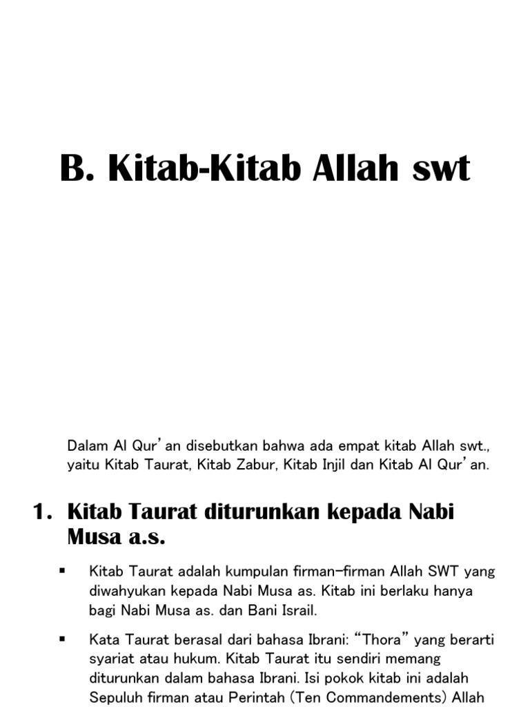 Kitab Zabur Taurat | PDF | Agama & Spiritualitas