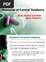 Calculate Mean, Median, Mode & Stdev On Minitabb | PDF