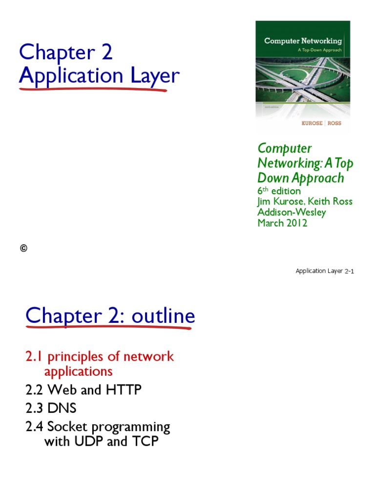 Application Layer: Computer Networking: A Top Down Approach | PDF | Domain Name System ...