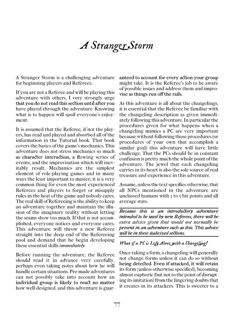 A Strang R Storm | PDF