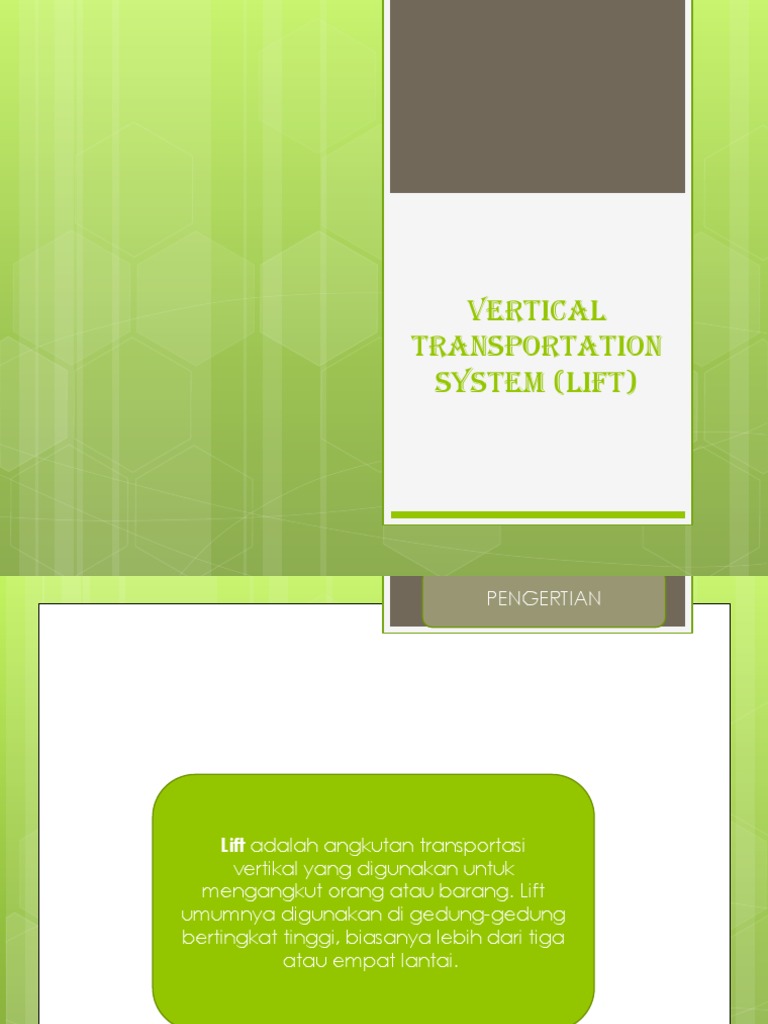 Vertical Transportation | PDF