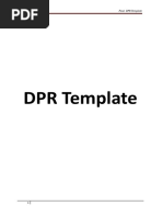 DPR Template | PDF | Road | Traffic