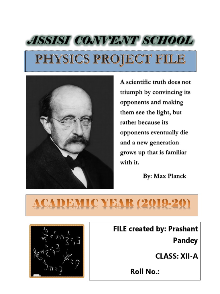 Physics Project File | PDF | Optical Fiber | Electrodynamics