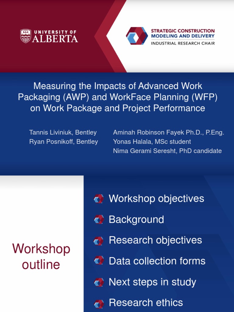 Measuring The Impacts of Advanced Work Packaging (Awp) and Workface ...