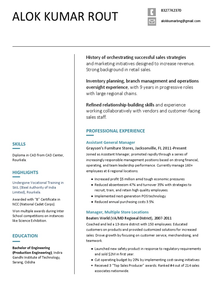 Sudipta Kumar Bhadra - Resume | PDF | Retail | Sales